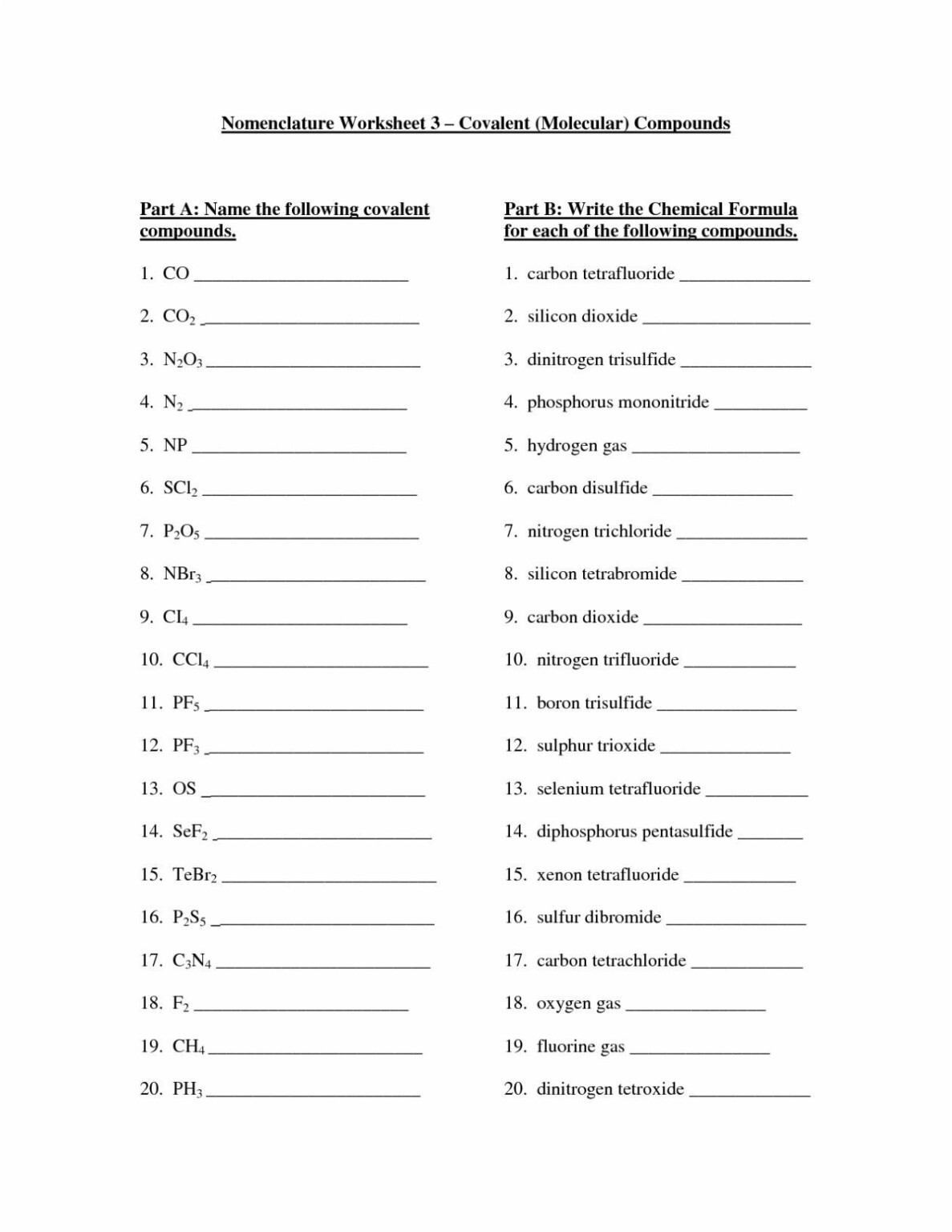 Ionic/covalent Compound Naming Worksheet - CompoundWorksheets.com Ionic/covalent Compound Naming Worksheet - CompoundWorksheets.com
